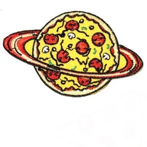 Accessories | Pizza Patch Iron On Planet Diy Za Space Pepperoni | Poshmark